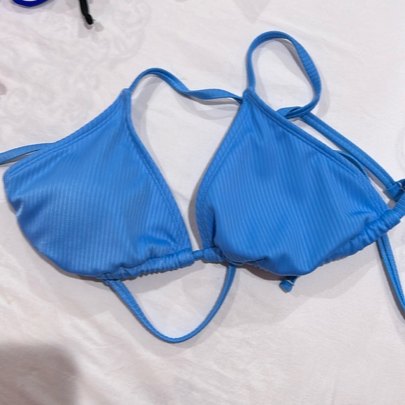 wild fable | Swim | Womens Ribbed Triangle String Bikini Top Target ...